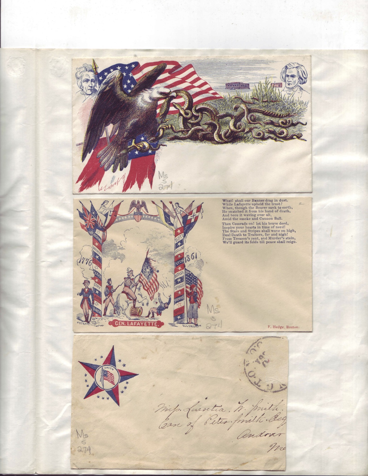 Civil War Envelopes, Andover 1860s – Using Essex History