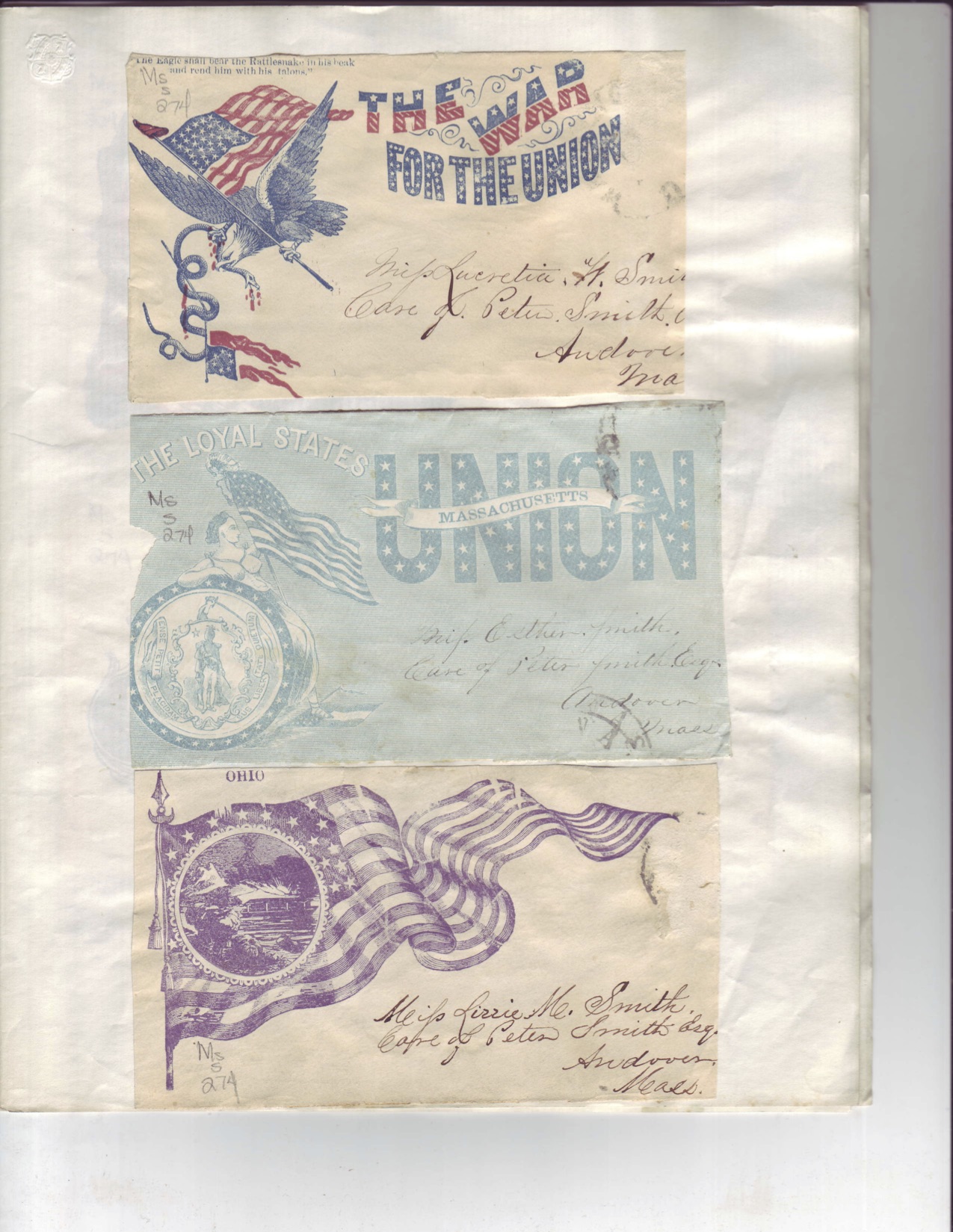 Civil War Envelopes, Andover 1860s – Using Essex History