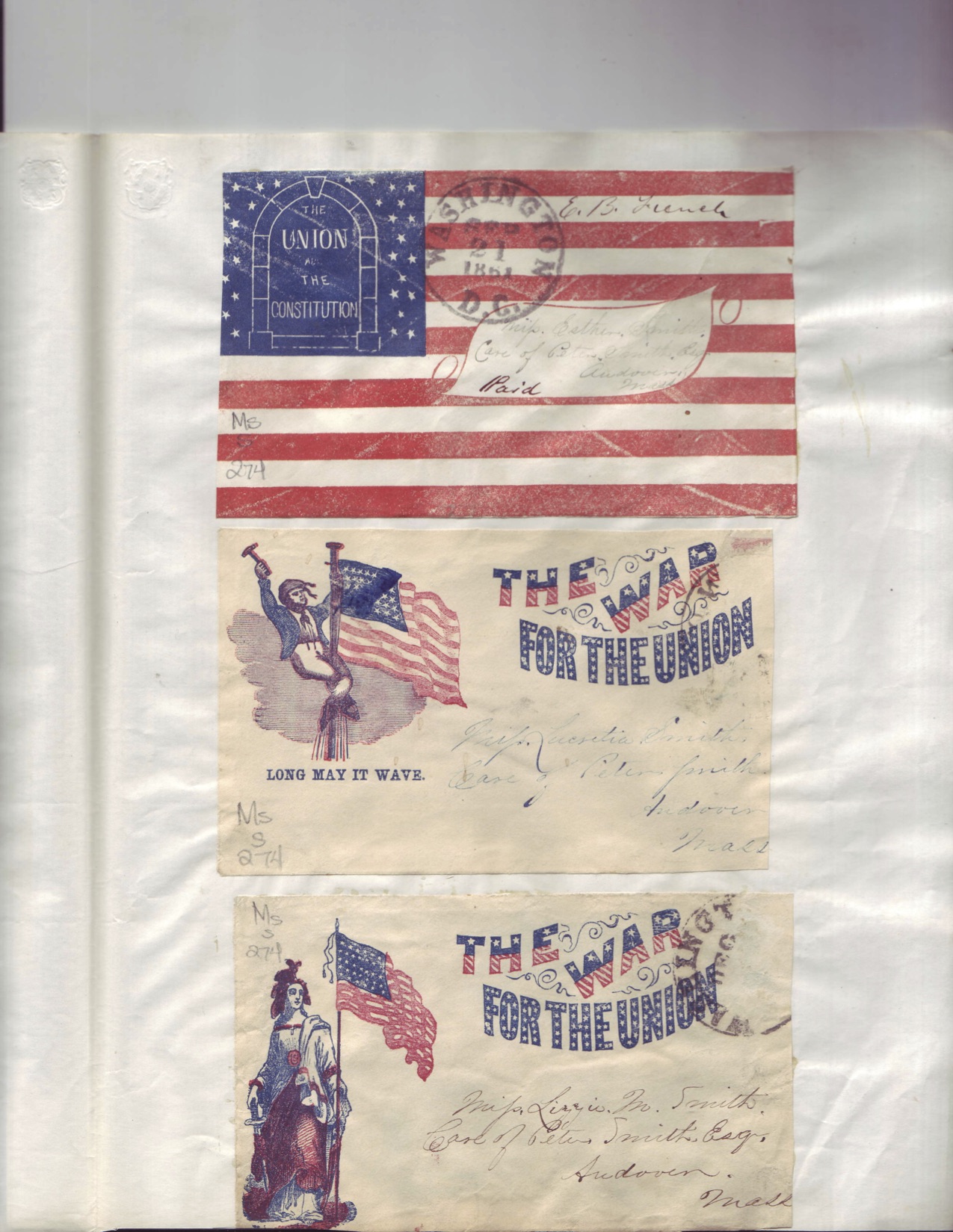 Civil War Envelopes, Andover 1860s – Using Essex History